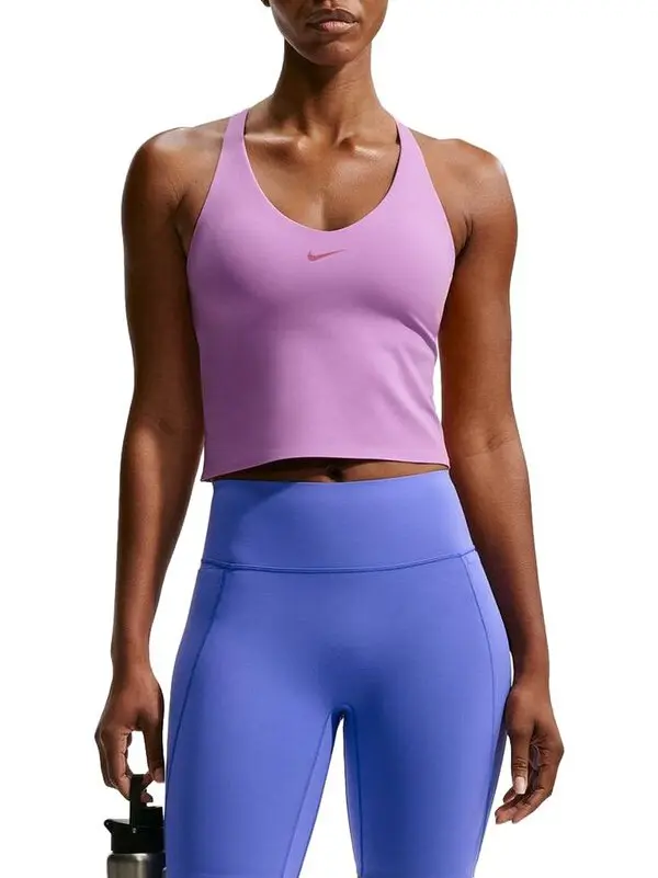 Nike Support Padded Sports Bra Tank - Light Magenta/dusty Berry