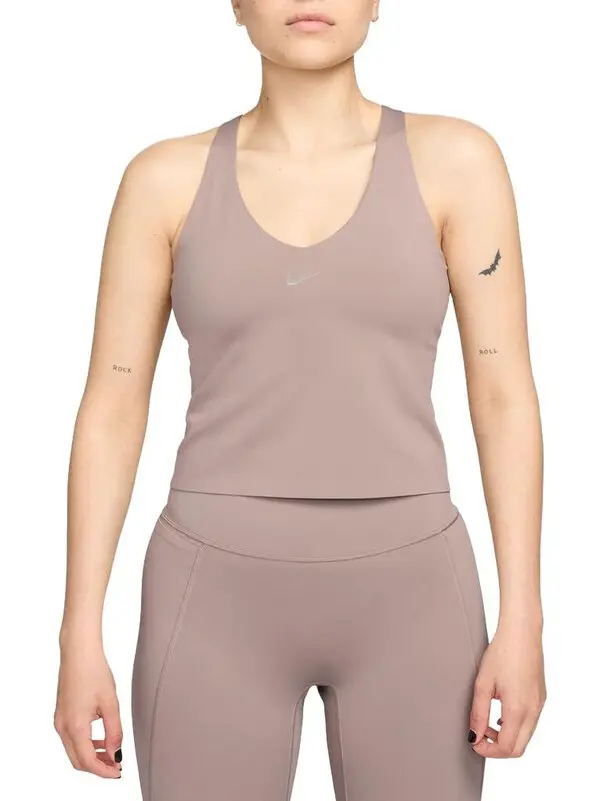Nike Support Padded Sports Bra Tank - Malt