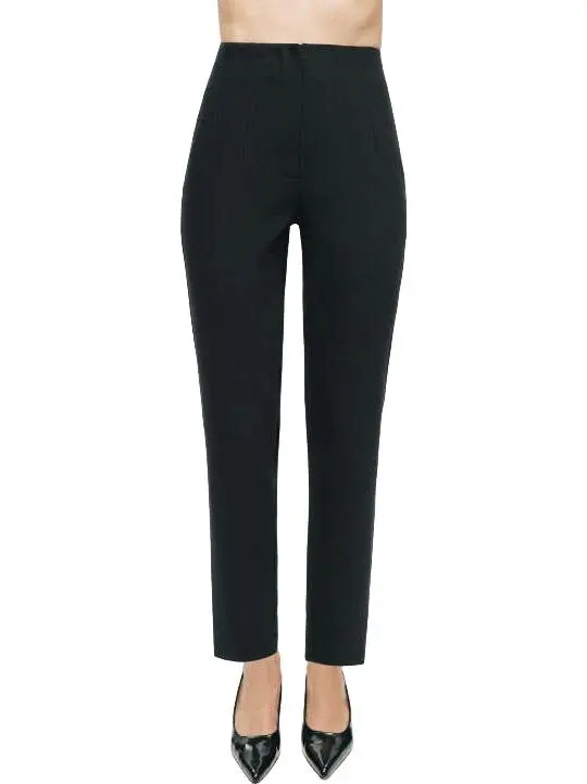 NOCTURNE High-rise Cigarette Trousers - Black