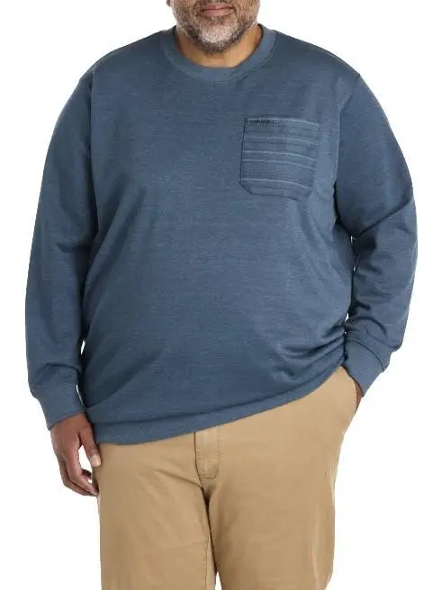 O'Neill Big & Tall Bavaro Contrast-pocket Crewneck Pullover - Midnight Navy