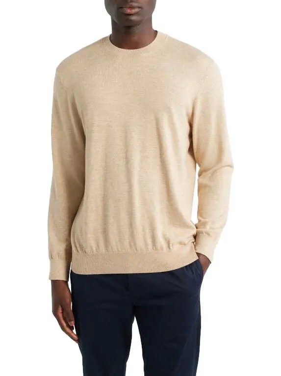 Mizzen+main Heritage Crewneck Sweater - Khaki Heather