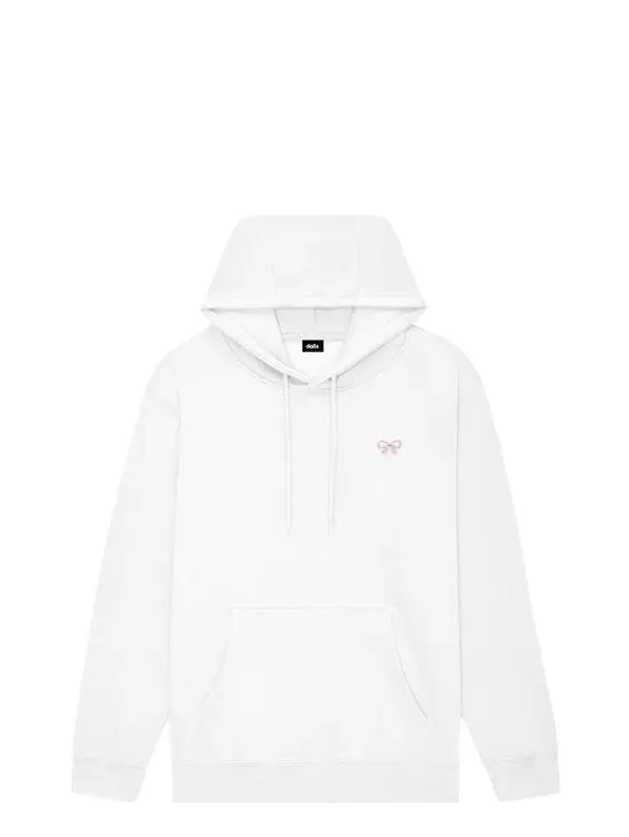 DALIX Bow All Day Midweight Hoodie - White