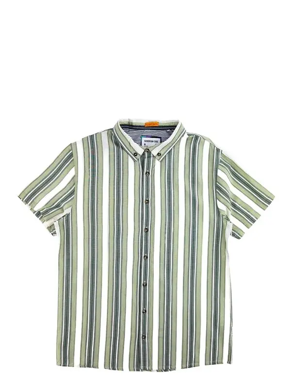 Sovereign Code Biggs Shirt - Seafoam Green/luca Stripe
