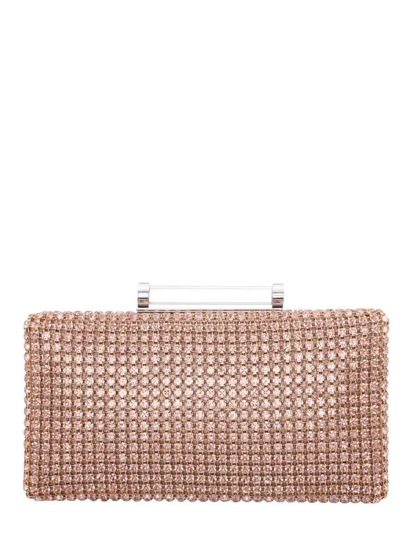 Nina Gracious Crystal Clutch - Pearl Rose