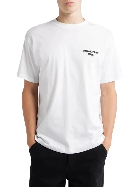Carhartt Work In Progress Wiptopia Organic Cotton Graphic T-shirt - White