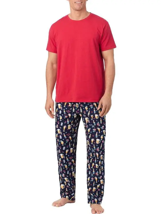 Tommy Bahama Stretch Cotton & Modal Pajama Pants - Navy Multi