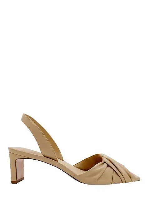DANIELLA SHEVEL Riley Napa Leather Heel - Camel