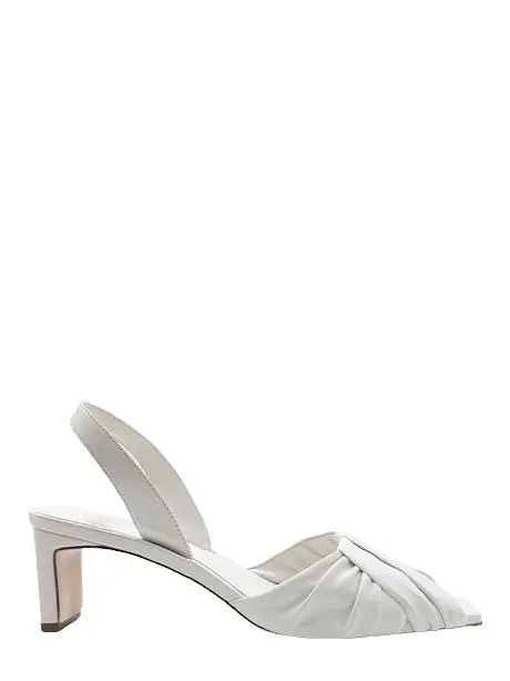 DANIELLA SHEVEL Riley Napa Leather Heel - White