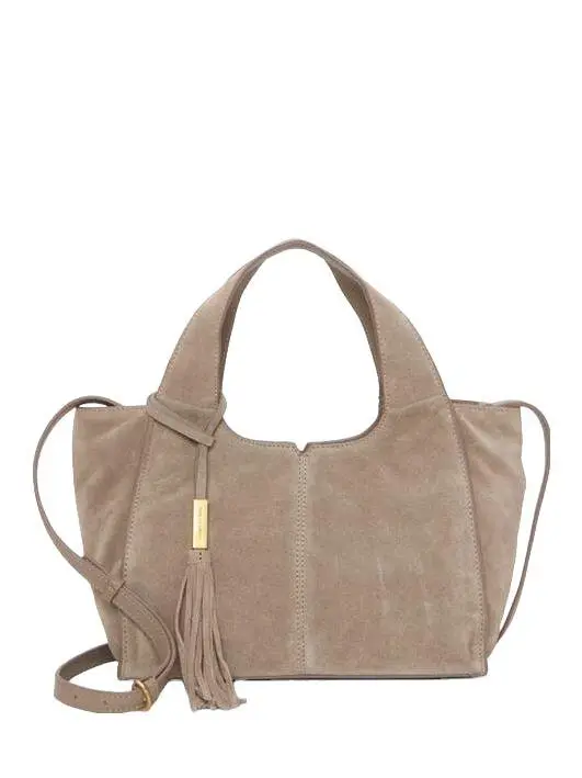 Vince Camuto Aleah Suede Tote - Dark Beige