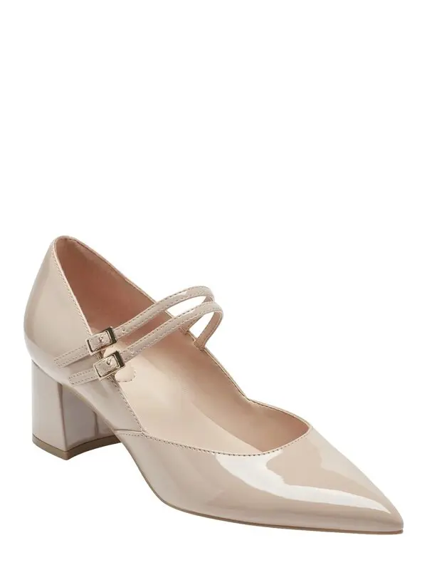 Bandolino Pointed Toe Mary Jane Pump - Nude