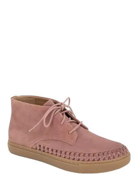 Gentle Souls Cacti Chukka Sneaker - Dark Rose Suede