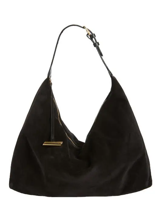 LIFFNER Pillow Suede Hobo - Black