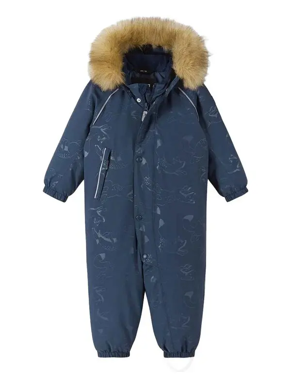 REIMA Aapua Tec Waterproof Down Snowsuit - Navy