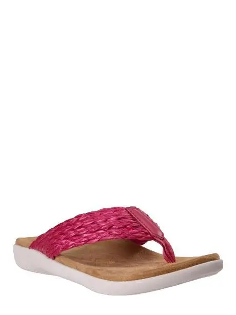 REVITALIGN Yumi Raffia Flip Flop - Pink
