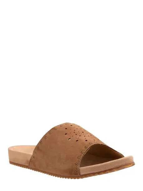 REVITALIGN Sofia Studded Slide Sandal - Bison