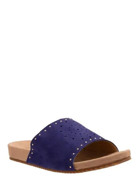 REVITALIGN Sofia Studded Slide Sandal - Skipper Blue