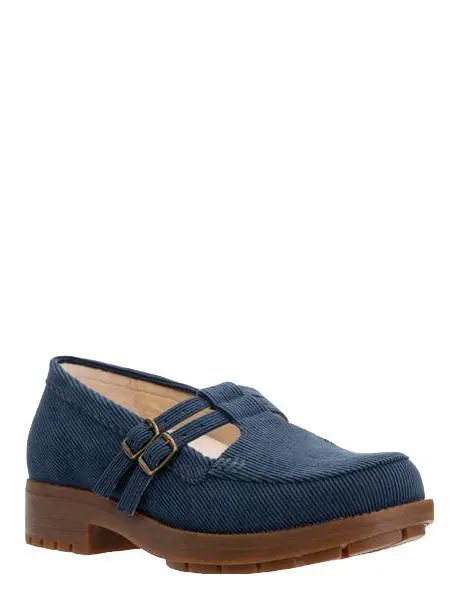 REVITALIGN Maple Mary Jane Loafer - Navy