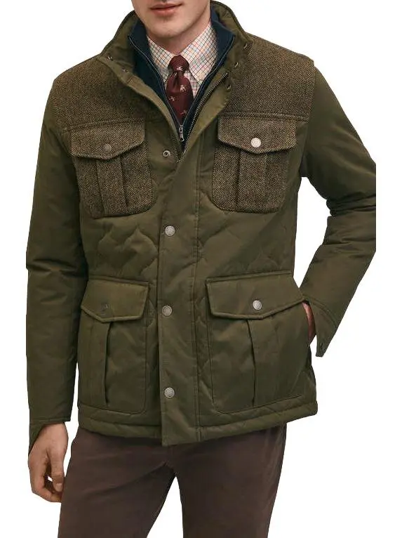 Brooks Brothers Water Resistant Quilted Field Jacket - Tarmac