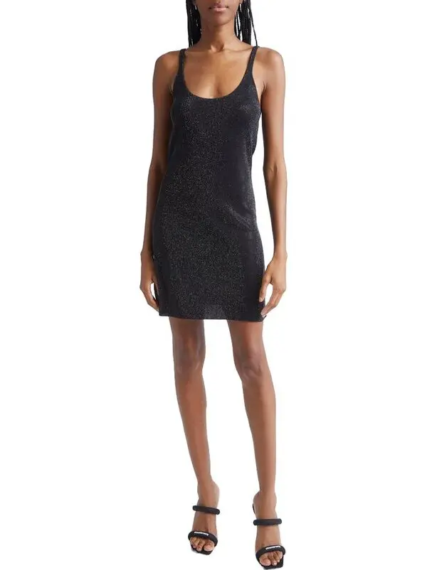 Alexander Wang Crystal Embellished Slipdress - Black