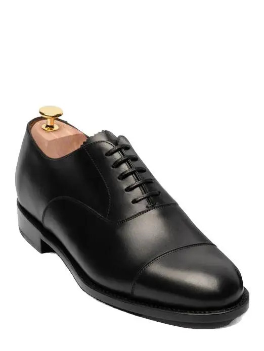 MORJAS Cap Toe Oxford - Black Calf