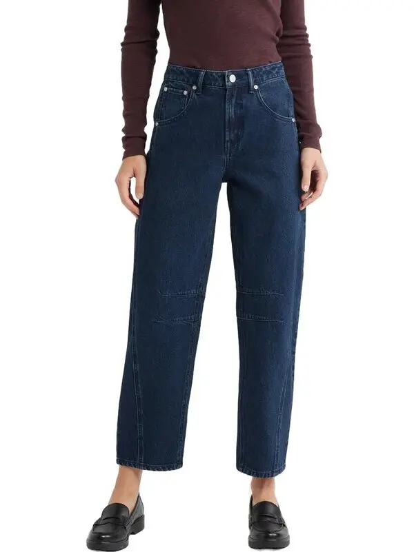 CITY BLUES High-waist Barrel Jeans - Indigo