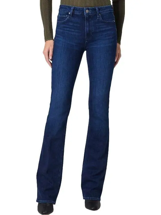 Paige Manhattan High-waist Bootcut Jeans - Glastonbury