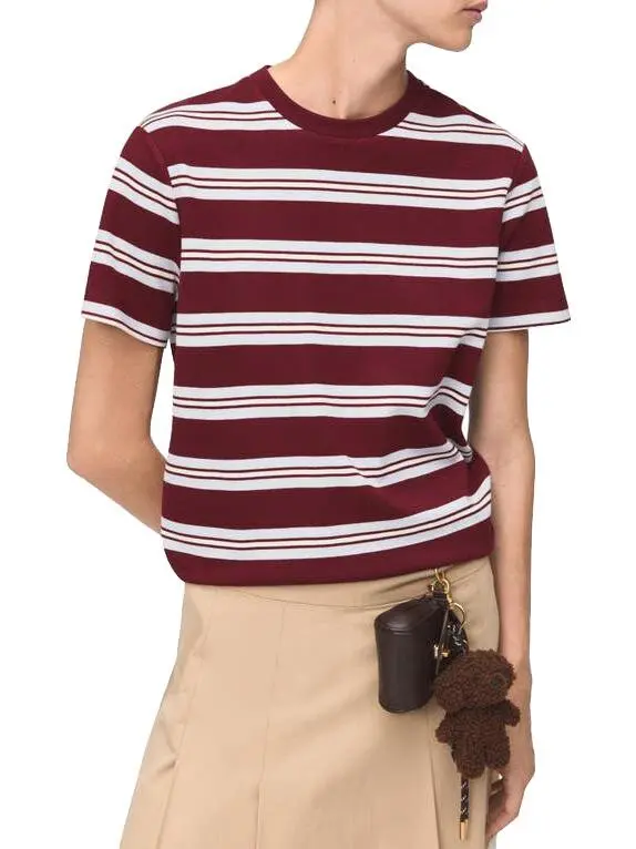 Mango Stripe T-shirt - Maroon