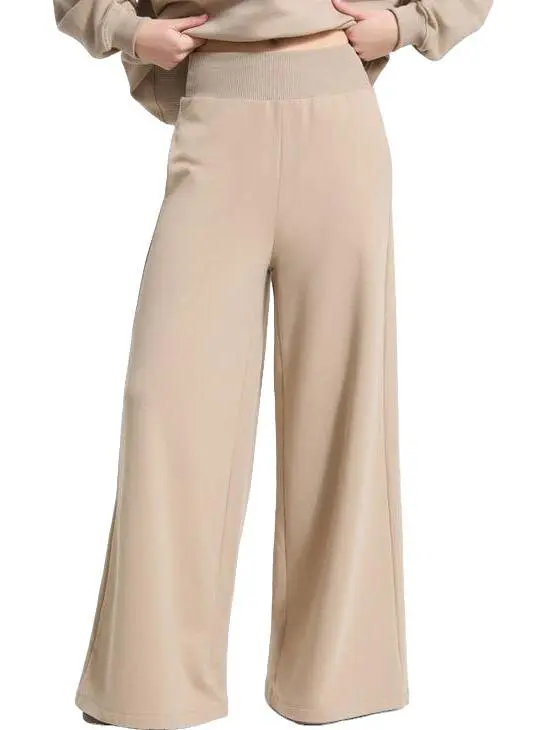 MARCELLA Easton Wide Leg Sweatpants - Sand