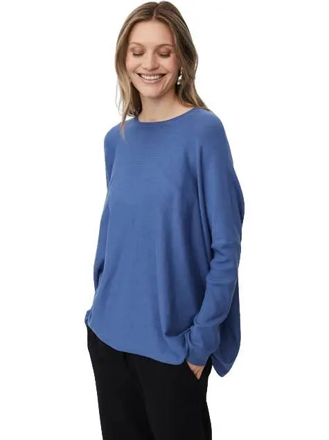 MASAI COPENHAGEN Long Sleeve Round Neck Knit Sweater - Bijou Blue