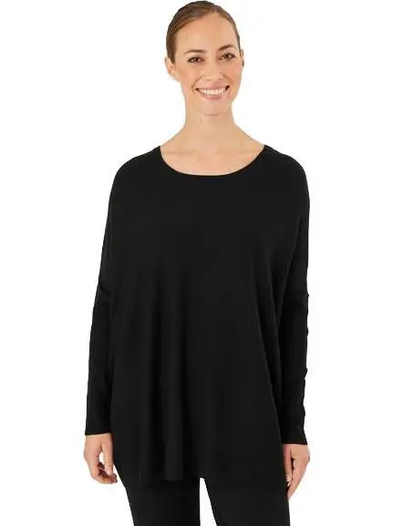 MASAI COPENHAGEN Long Sleeve Round Neck Knit Sweater - Black