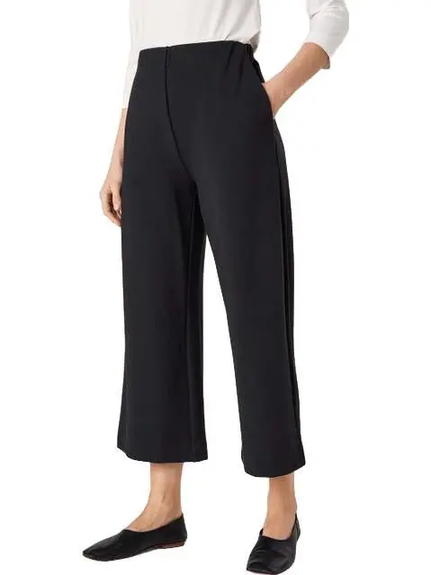 MASAI COPENHAGEN Mapiri High Waisted Cropped Trousers - Black