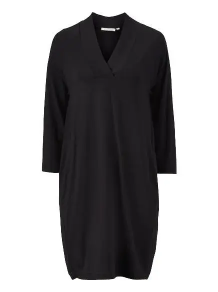 MASAI COPENHAGEN Long Sleeve V-neck Tunic - Black