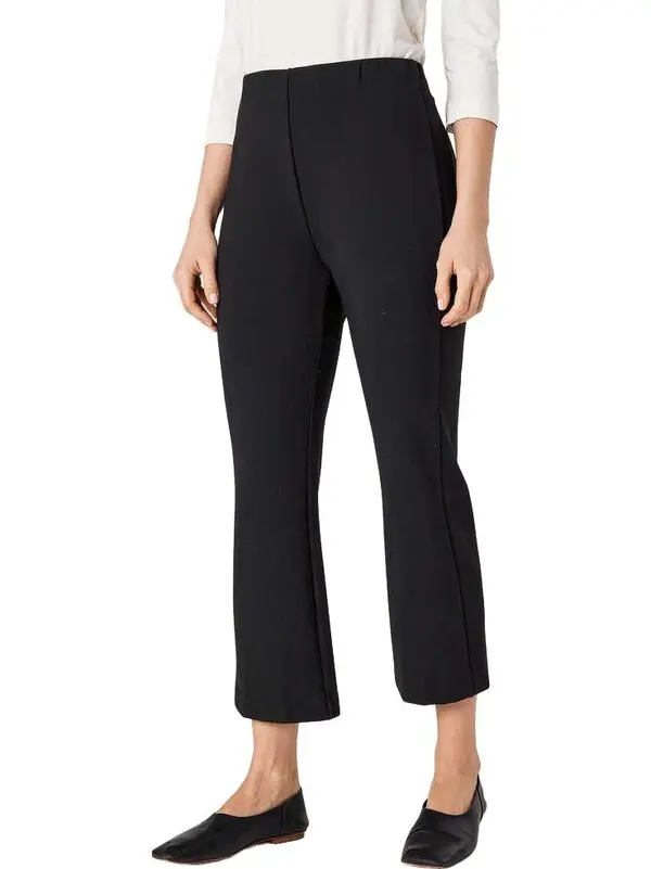 MASAI COPENHAGEN Mapaba High-waisted Kick Flare Cropped Trousers - Black