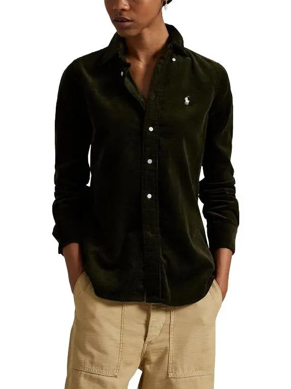 Polo Ralph Lauren Corduroy Button-down Shirt - Olive