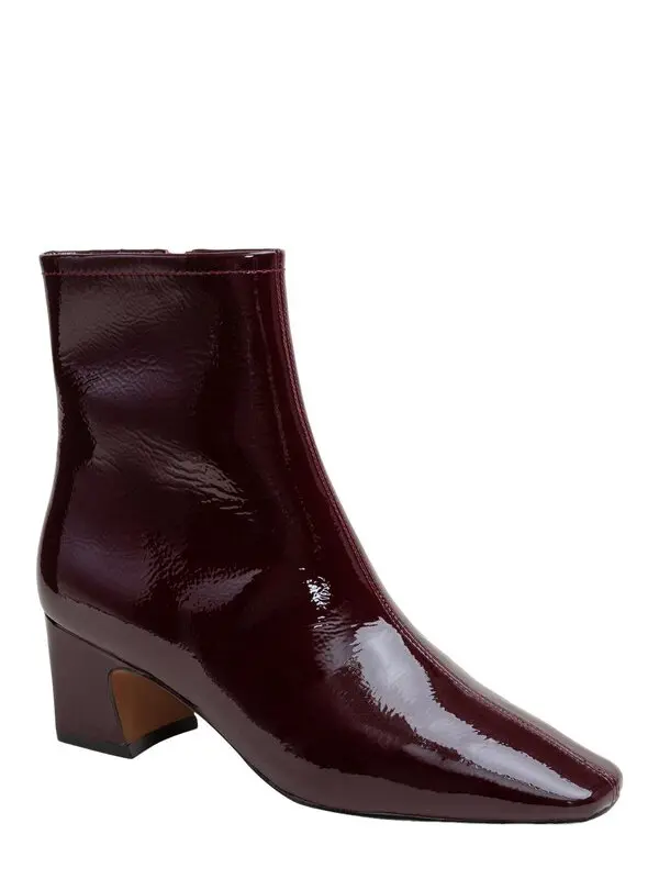 Linea Paolo Wrenly Block Heel Bootie - Dark Cherry