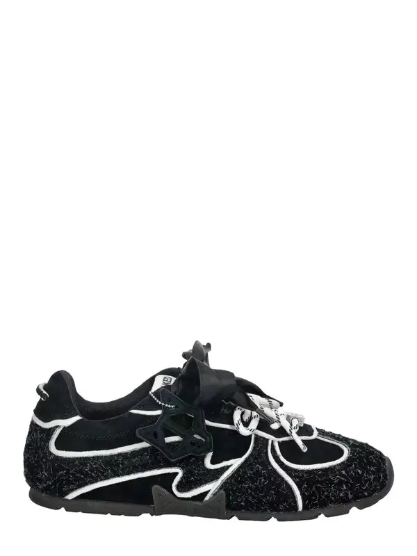 NAKED WOLFE Adored Ribbon-detail Sneakers - Black