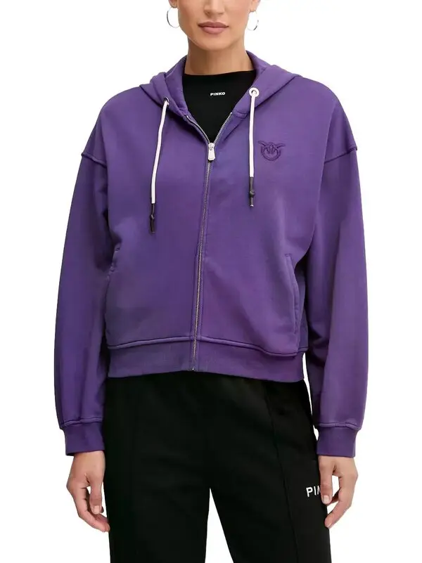 Pinko Hooded Zip-up Jacket - Purple