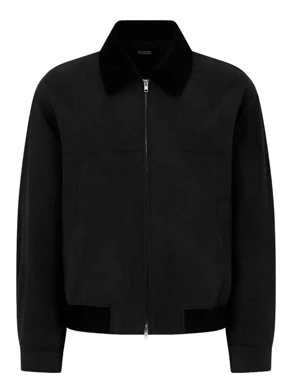STUDIO TOMBOY Zip-closure Bomber Jacket - Black