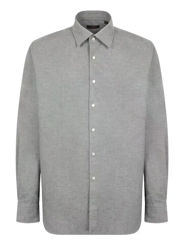 SLOWEAR Buttoned Long-sleeve Shirt - Grey