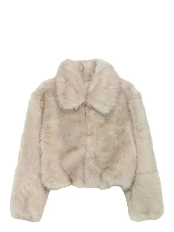THE FRANKIE SHOP Hope Faux Fur Coat - Neutrals