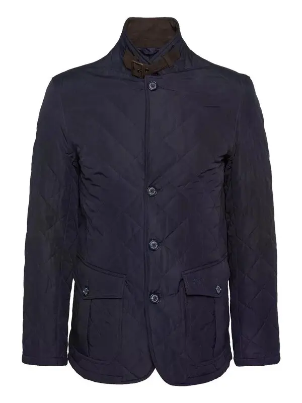 Barbour Lutz Quilted Jacket - Blue