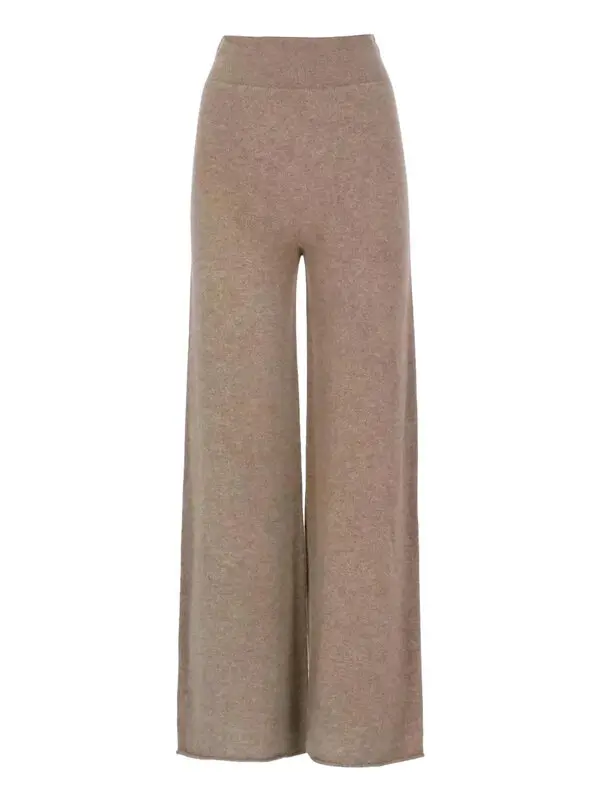 VANISÈ Elasticated Waistband Trousers - Brown