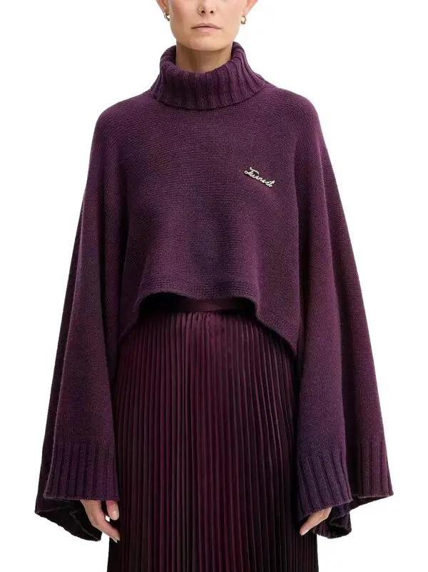 TWINSET Logo-detail Sweater - Purple
