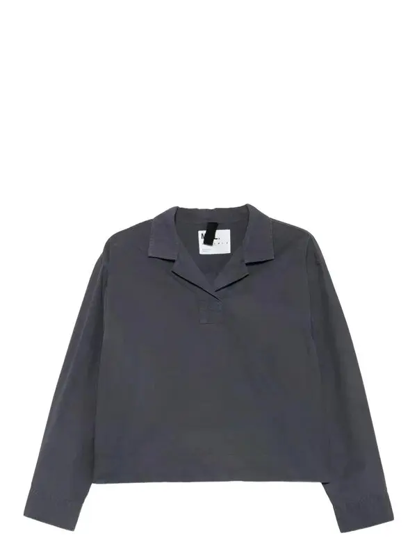 MARGARET HOWELL Notched-collar Blouse - Blue
