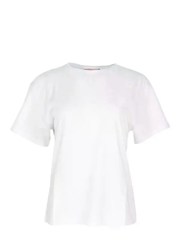 TWINSET Oval T Flock Print T-shirt - White