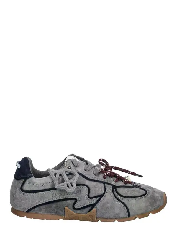 NAKED WOLFE Adored Appliqué Sneakers - Grey