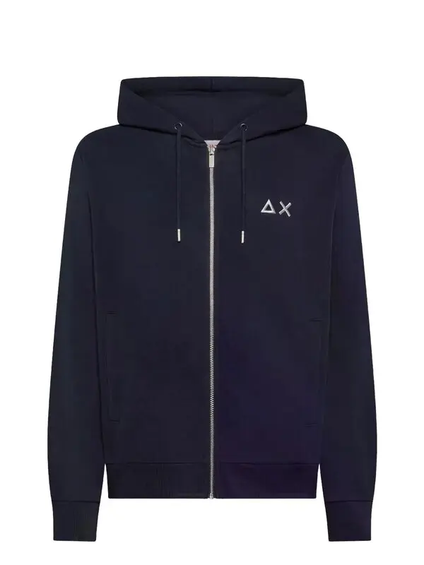 SUN 68 Zipped Hoodie - Blue