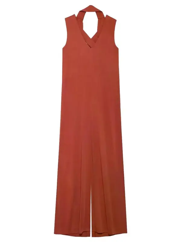 Cherubina Mina Criss-cross Maxi Dress - Brown