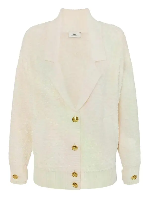 Elisabetta Franchi Buttoned Cardigan - Neutrals