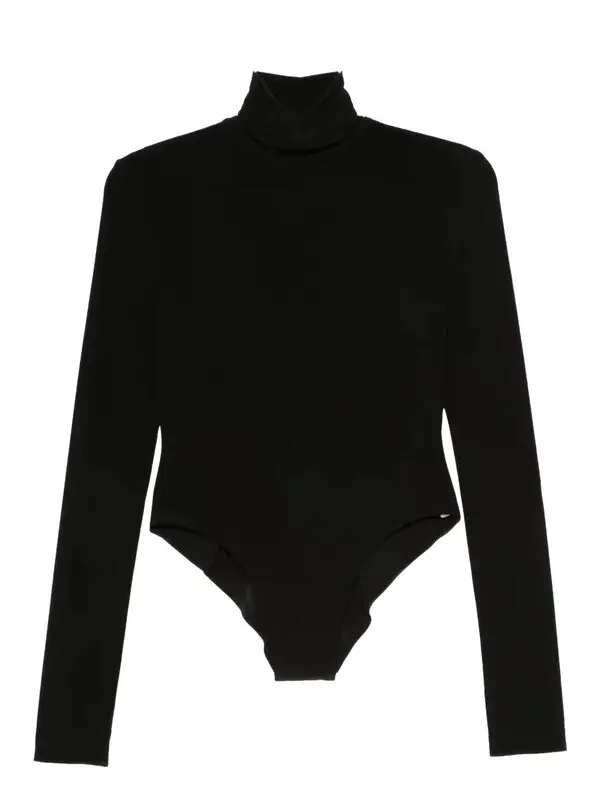 Norma Kamali Roll-neck Long-sleeve Bodysuit - Black